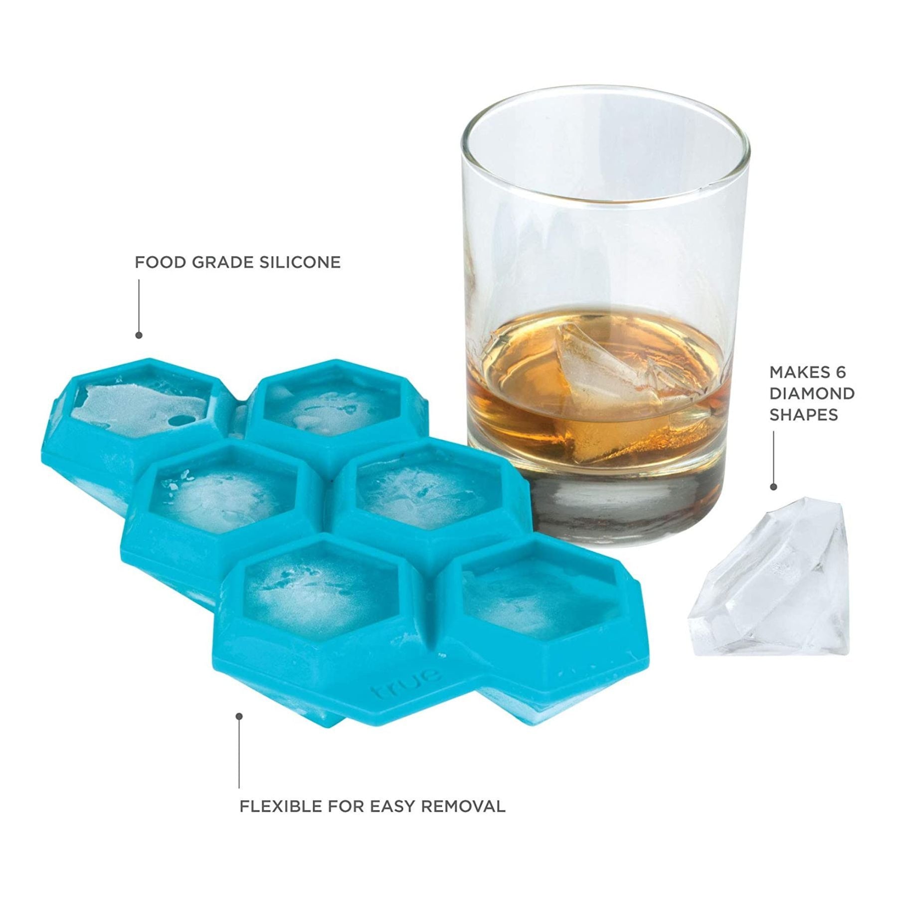 Diamond Ice Cube Tray | Craft Ice & Ice Shapes | Dramson